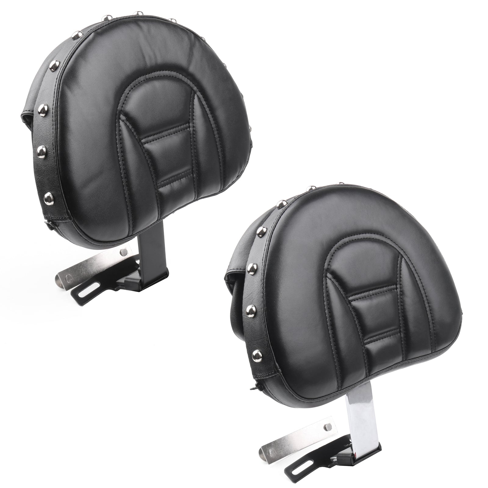 Driver Seat Rider Backrest Pad For 07-17 Harley Fatboy FLSTF Heritage ...