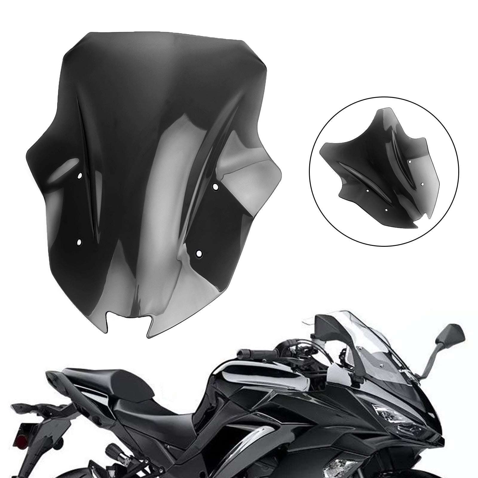 1x Motorcycle Windscreen Windshield For Kawasaki Ninja 1000 Z1000SX ...