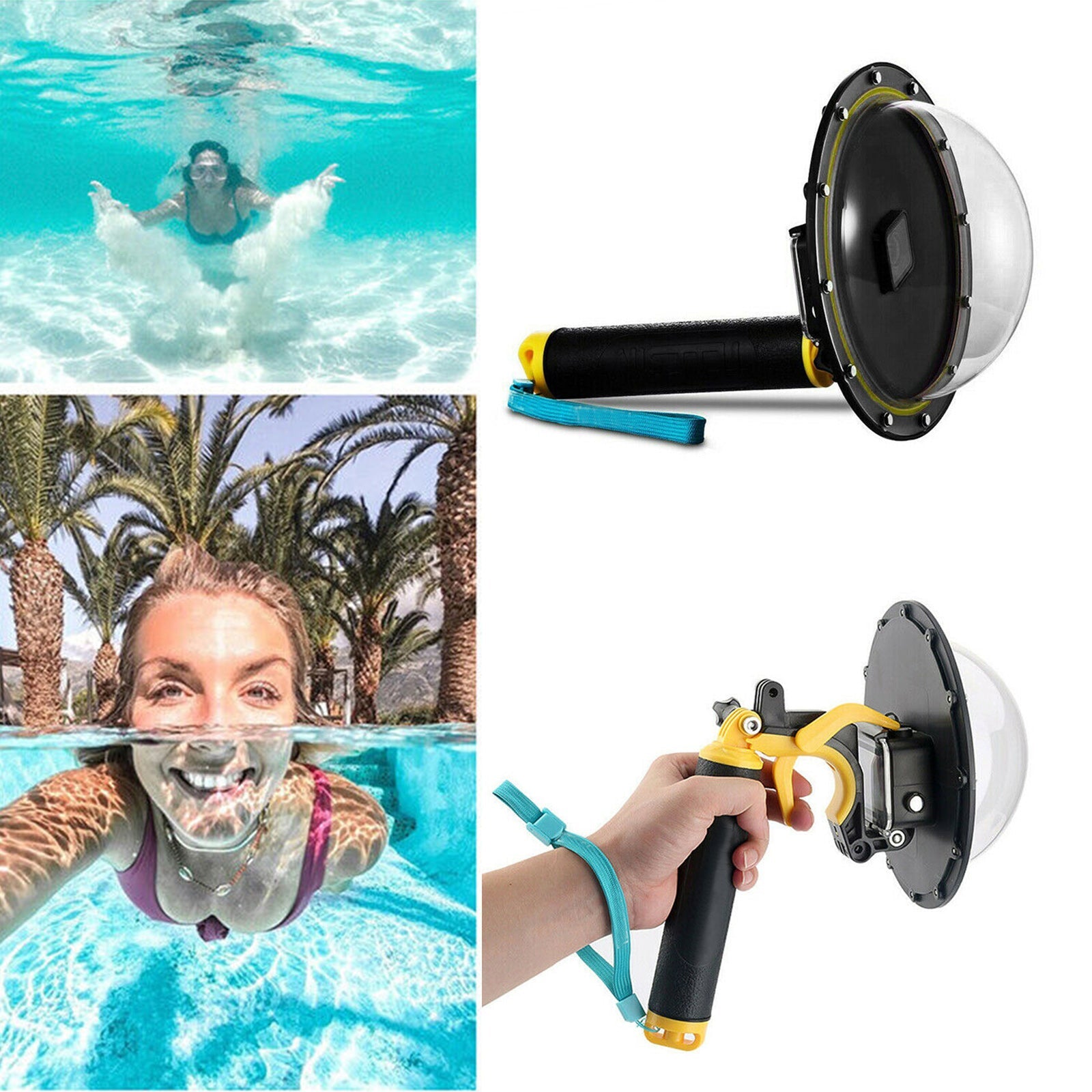 Dome Port Underwater Diving Camera Lens Cover for GoPro Hero 8 ...