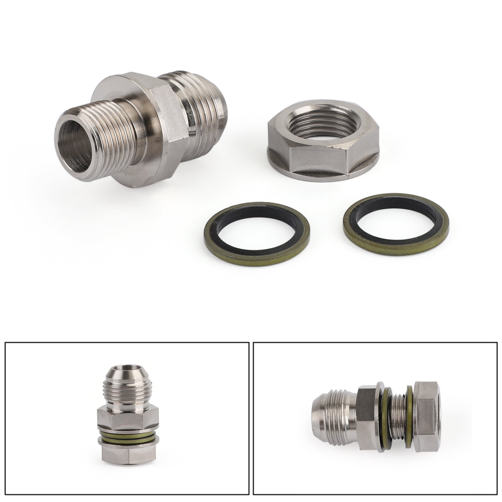 Turbo Oil Pan Sump Return Drain Adapter Bung Fitting 10AN to M18x1.5 S ...