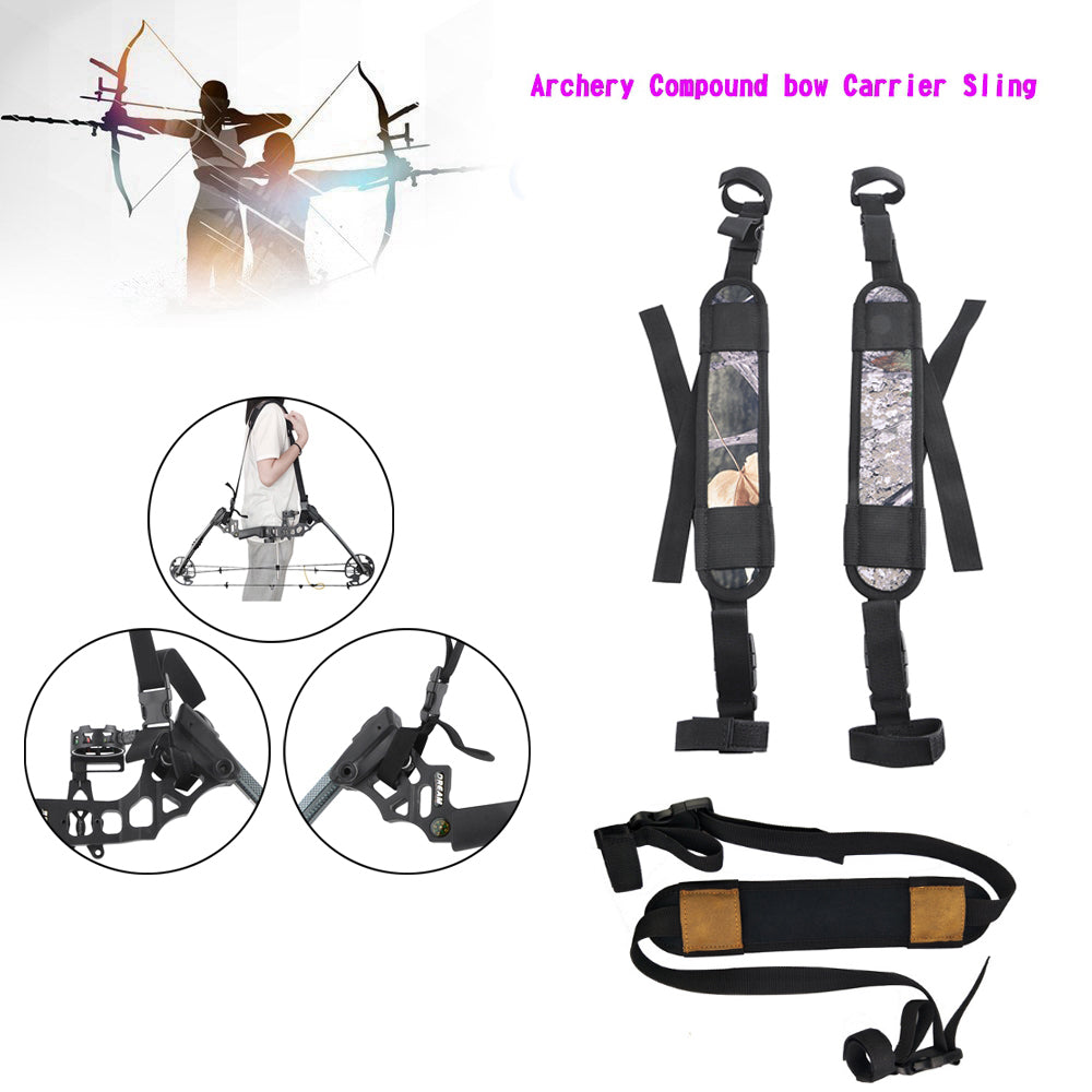 Archery Compound Bow Sling Carrier Shoulder Strap Holster Belt Holder ...