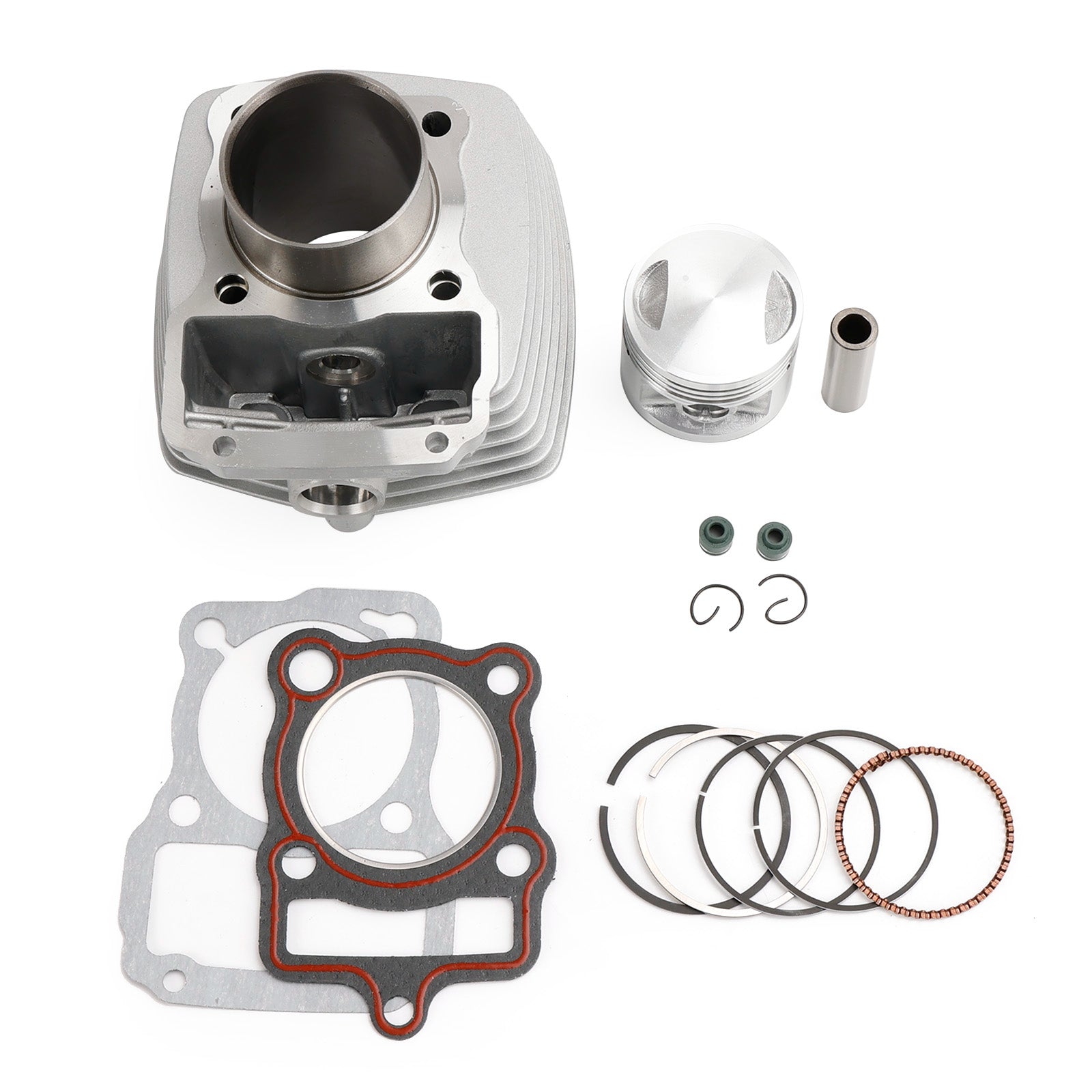 125cc Cylinder Kit For Italika DM125 - 56.5mm Piston pin 15mm - 2017-2 ...