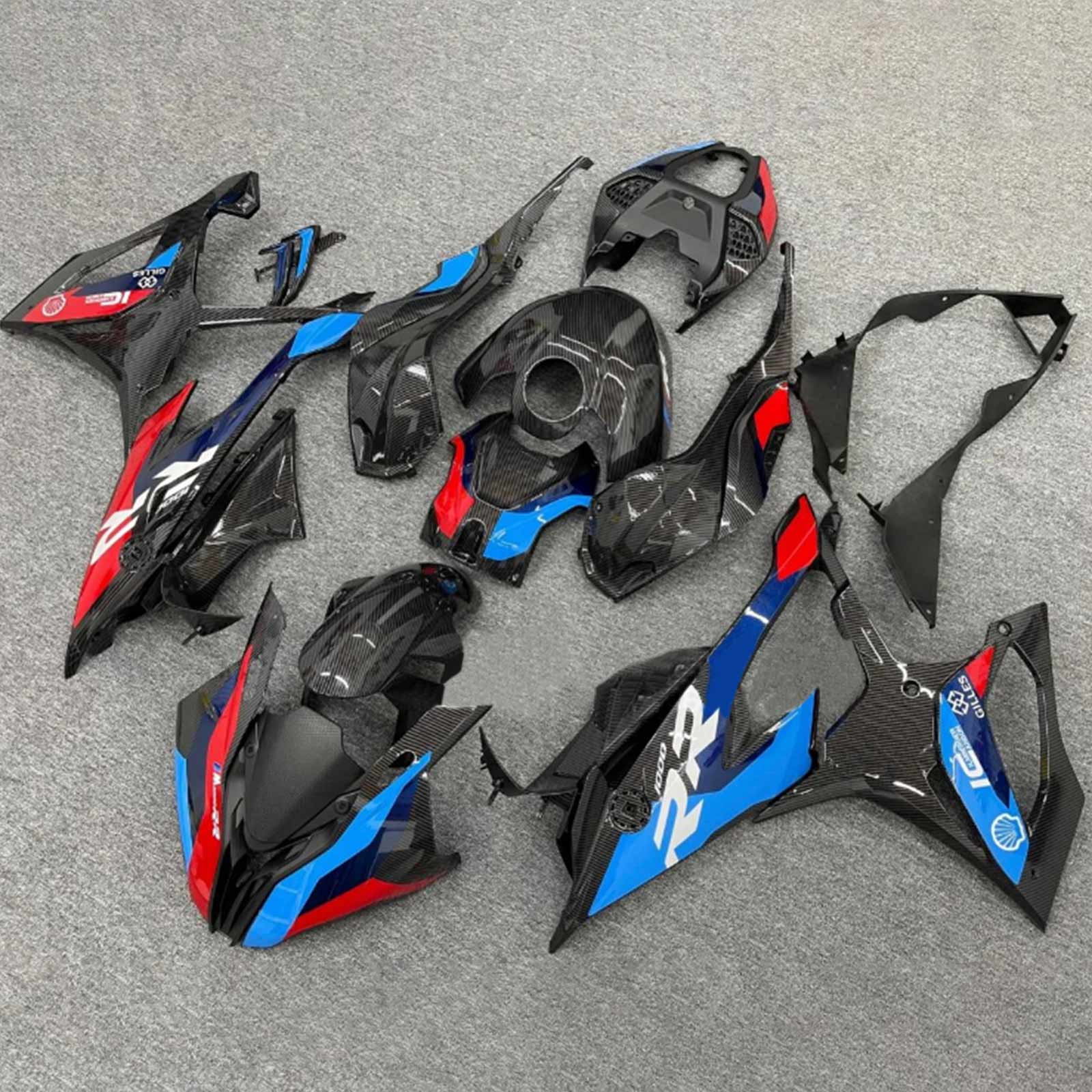 2019-2022 BMW S1000RR/M1000RR Amotopart Black Blue Red Fairing Kit ...