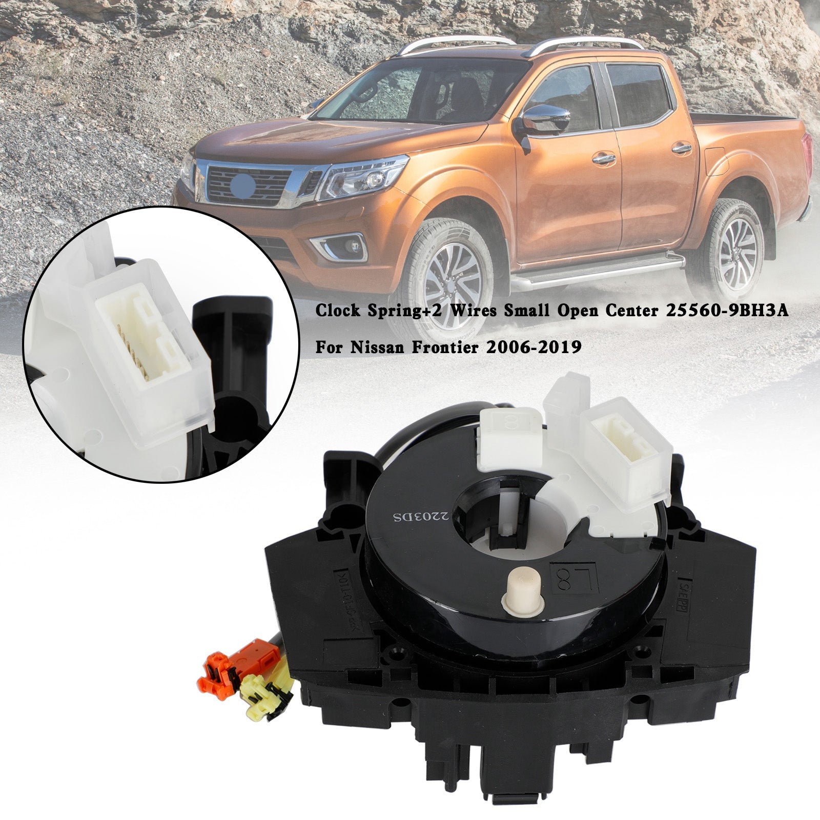Clock Spring+2 Wires Small Open Center 25560-9BH3A For Nissan Frontier ...