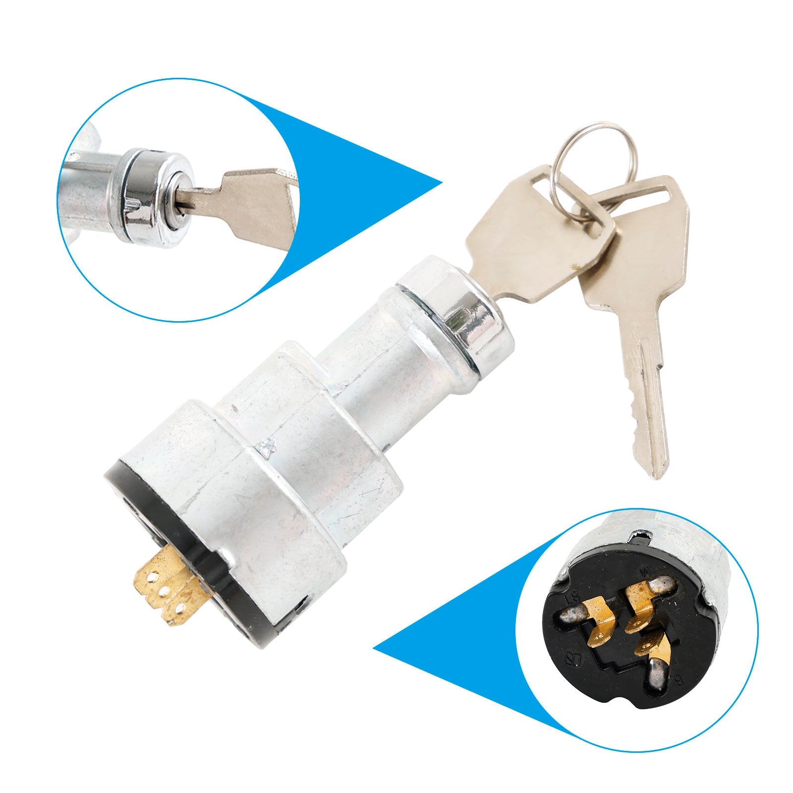 Toyota Forklift Truck Ignition Switch W/Keys 57510-23000-71 57510-2300 ...