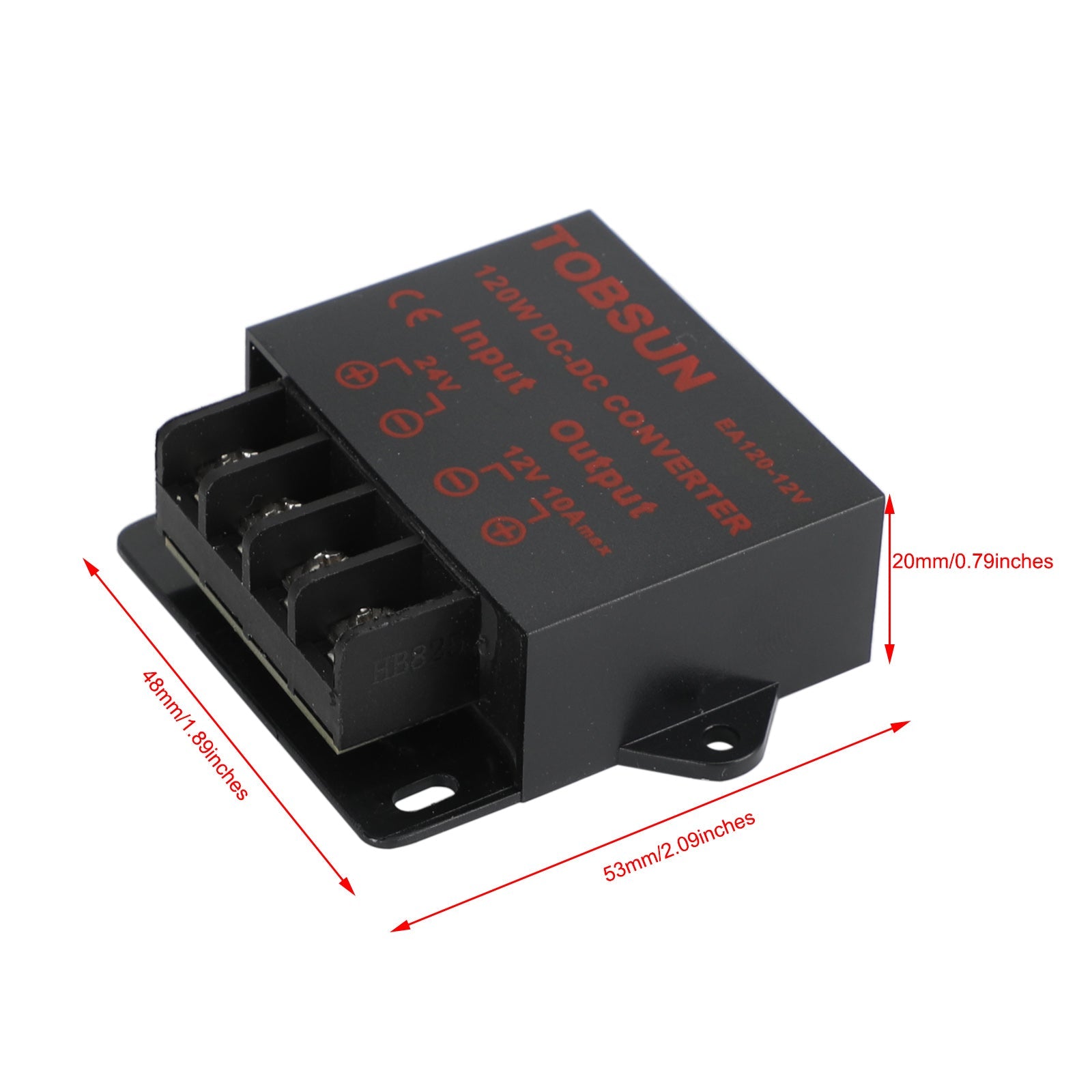DC 24V Step Down To DC 12V 10A 120W Voltage Regulator Reducer Power Co ...