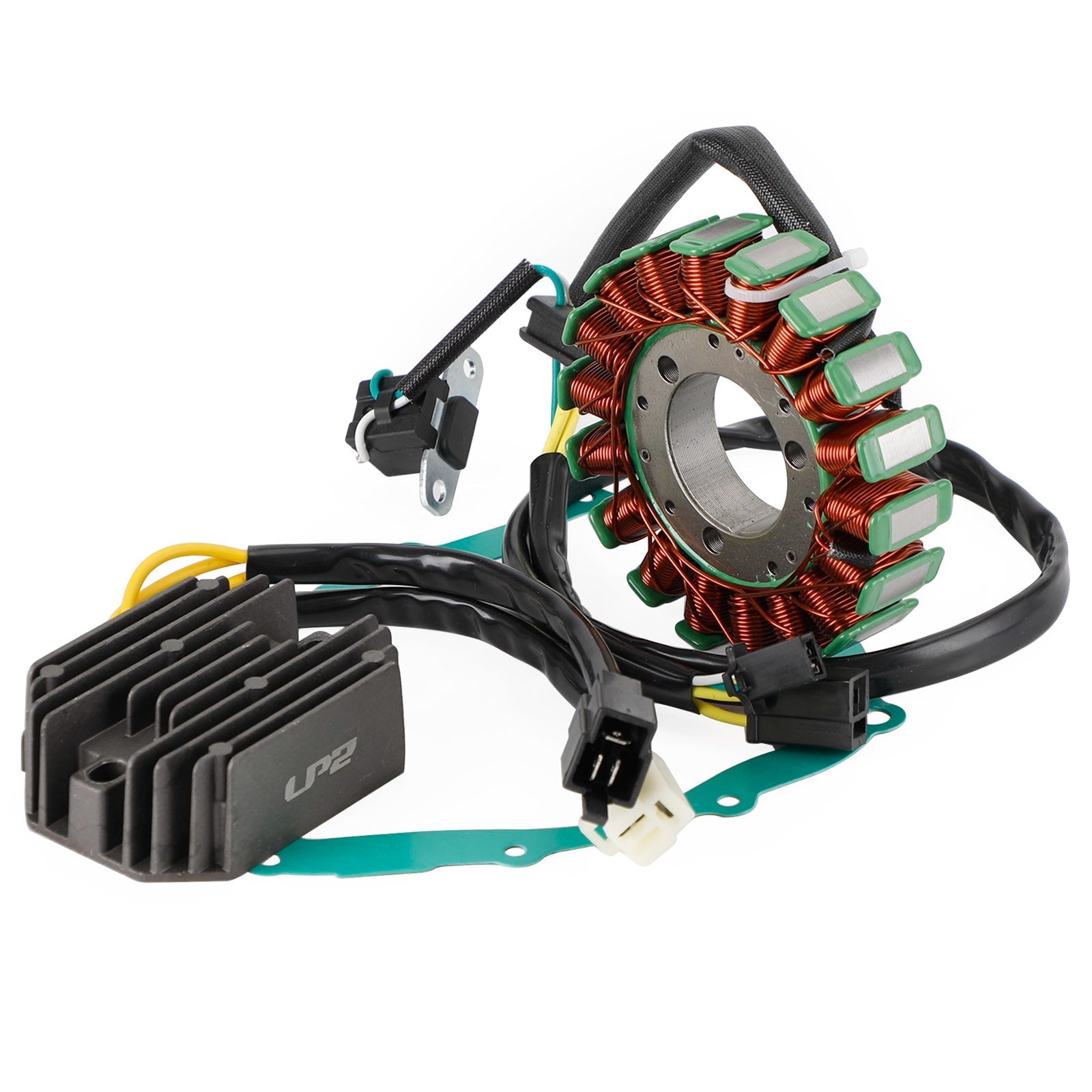 1999-2002 Suzuki SV650 SV650S Magneto Stator + 2-plug Voltage Rectifie ...