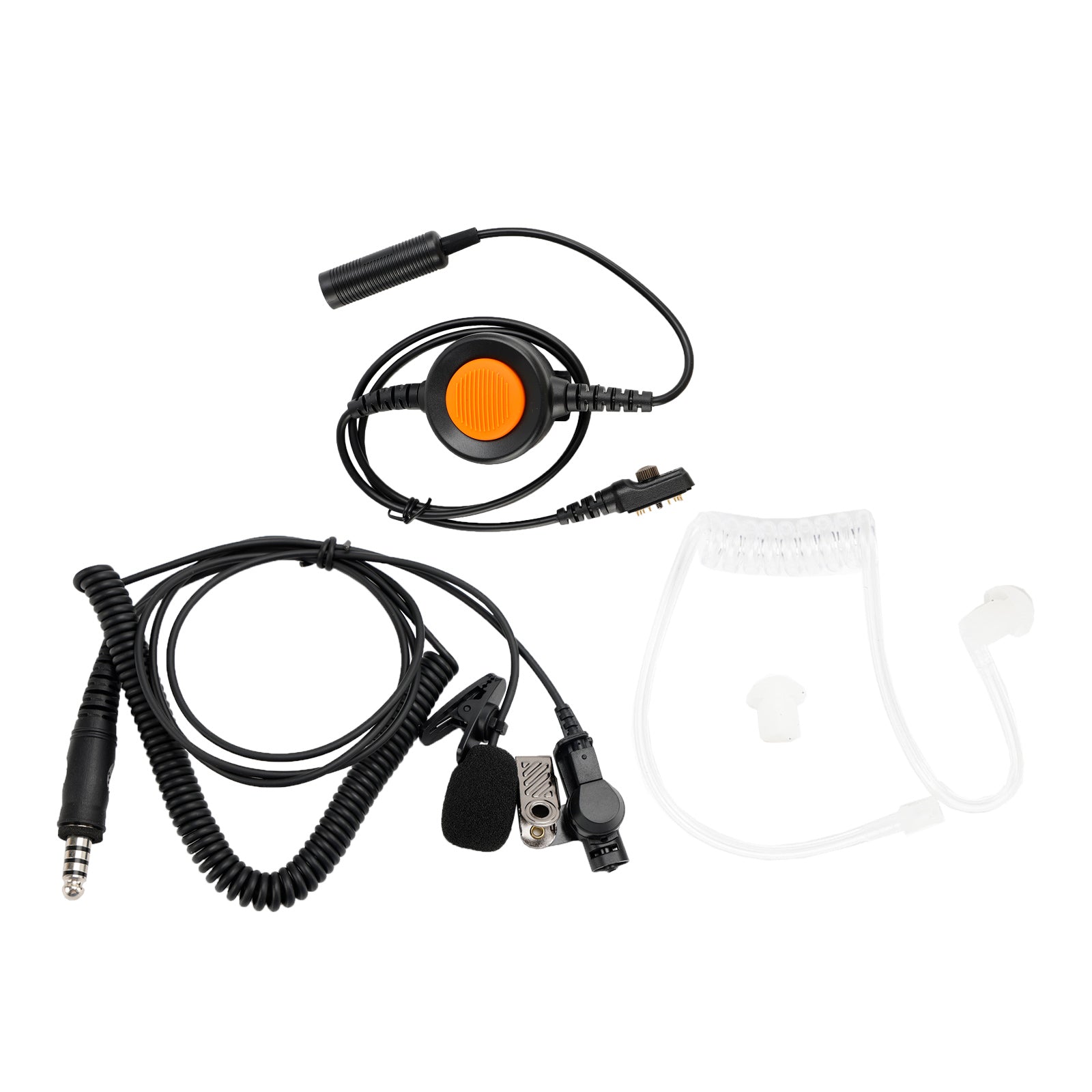 7.1-A3 Transparent Tube Headset with Mic 6-Pin U94 PTT For Hytera PD78 ...