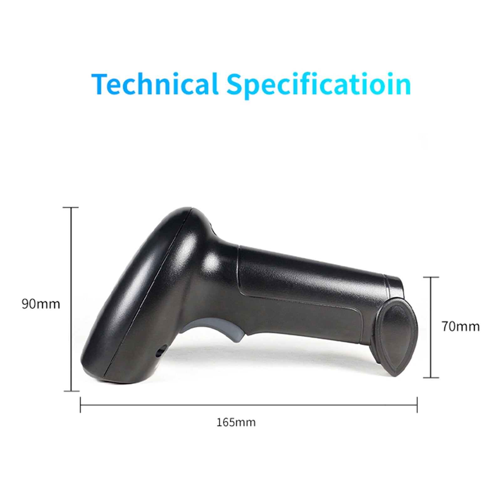 HS-22 Intelligent 1D + 2D Laser Scanner Bar Code Reader Handheld Gun w ...