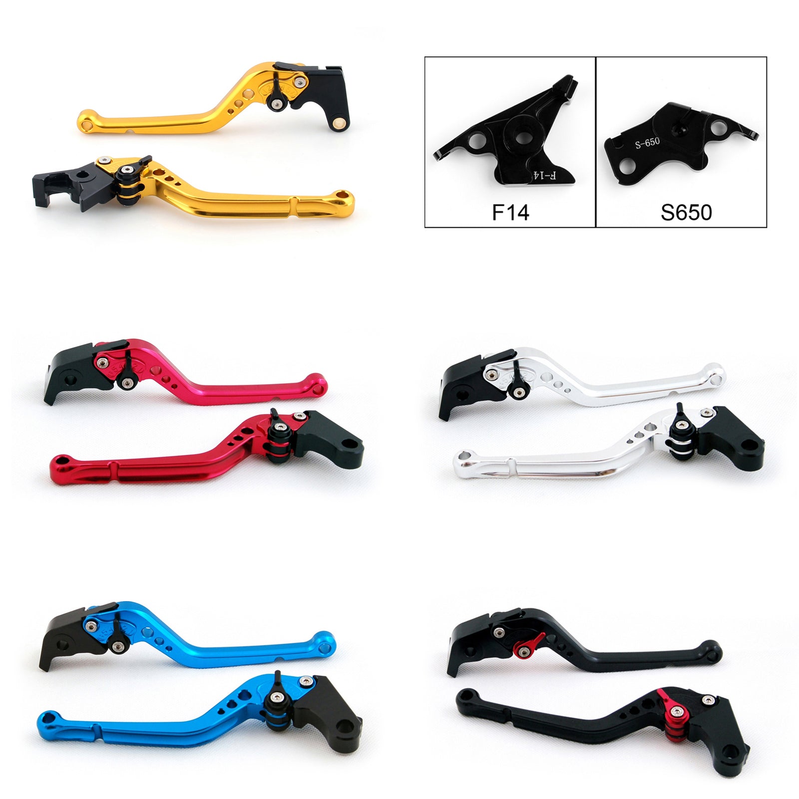 Long Brake Clutch Levers For Suzuki SV650/S DL650/V-STROM 600/750 KATA ...
