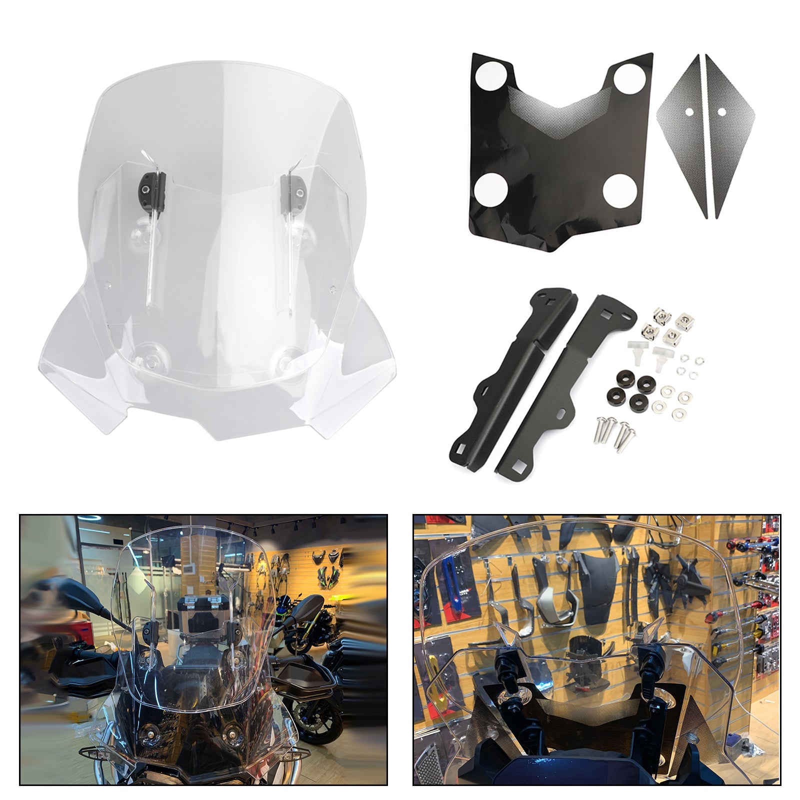 Adjustable ABS Motorcycle Windshield WindScreen for BMW F750GS/F850GS ...