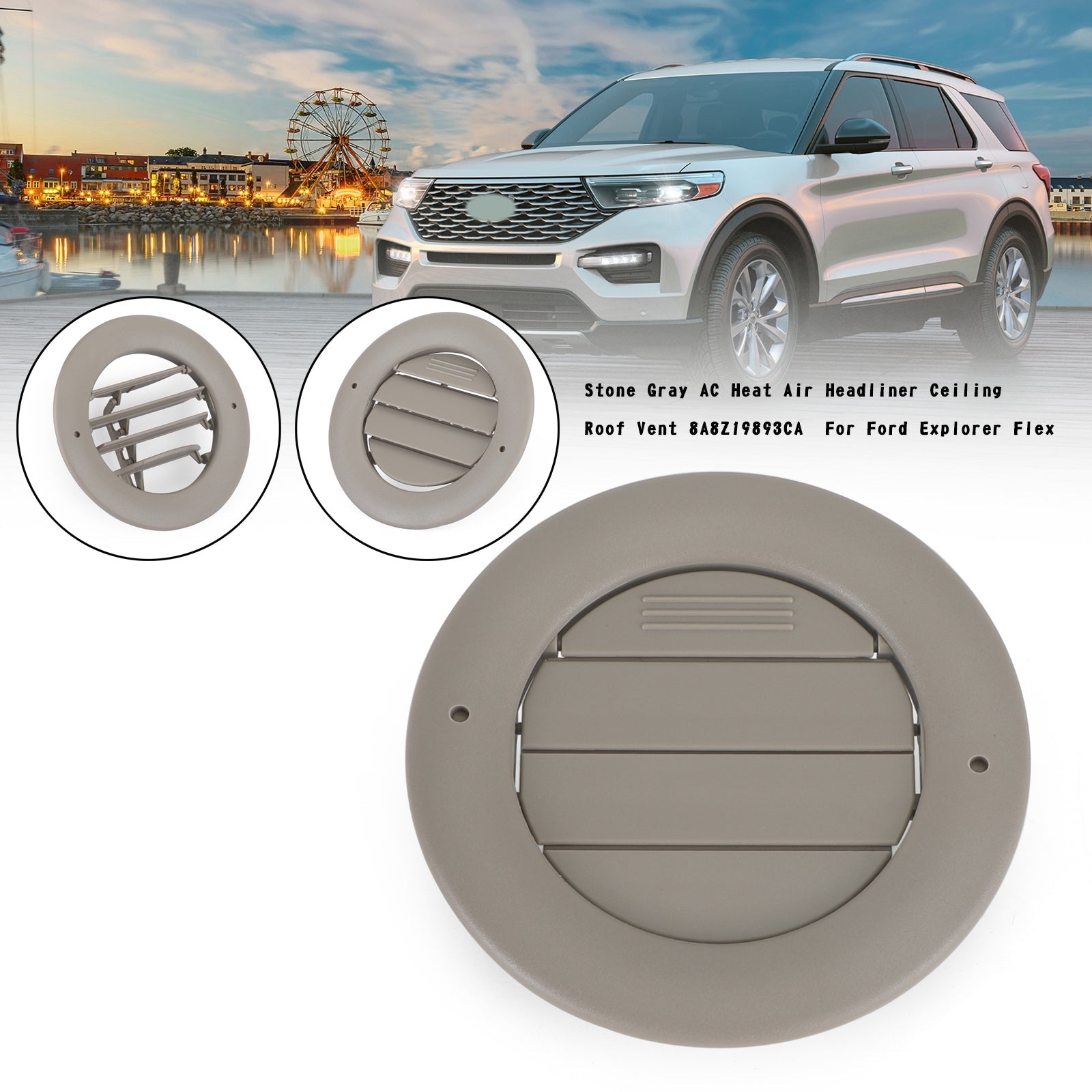 AC Heat Air Headliner Ceiling Roof Vent 8A8Z19893CA For Ford Explorer ...