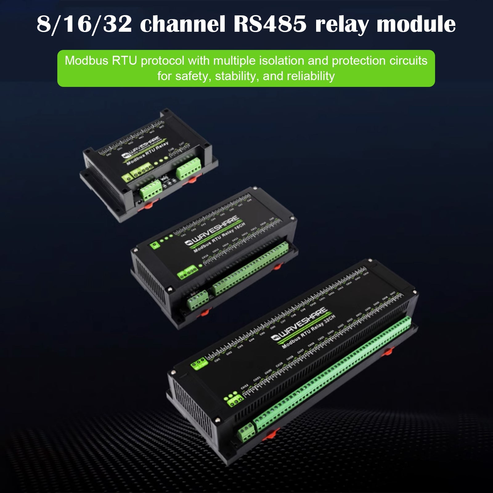 Modbus RTU 8/16/32-channel RS485 Relay Module Isolation Protection Cir ...