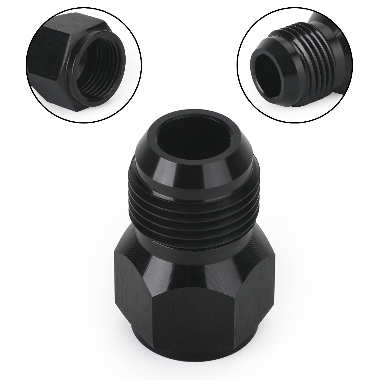 Black 8AN Female -10AN Male AN Flare Fitting Reducer Adapter 8AN to 10 ...